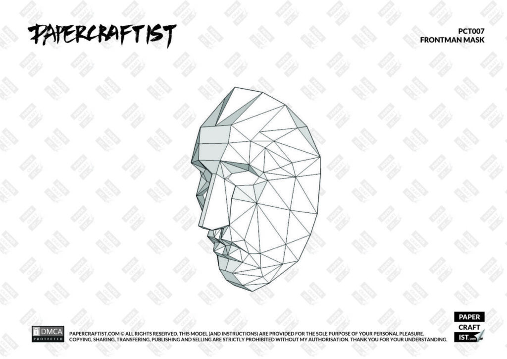 FRONTMAN MASK - PAPERCRAFTIST