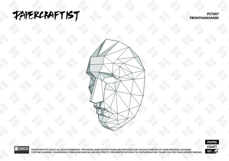 FRONTMAN MASK - PAPERCRAFTIST